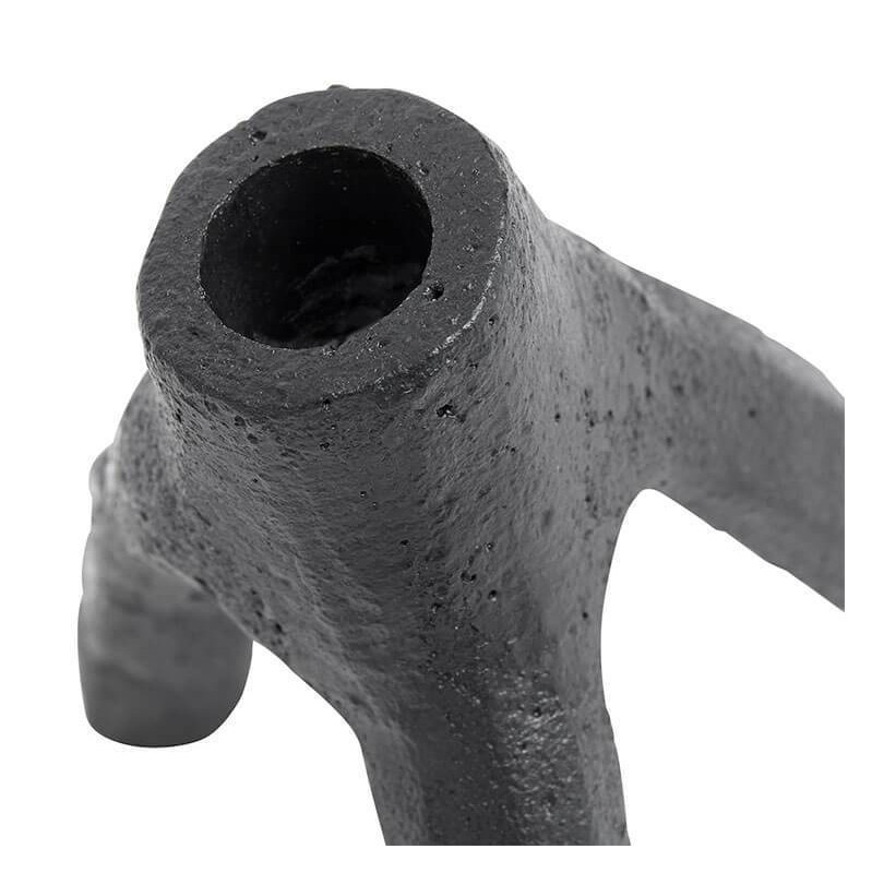 Lysestager i Sort Støbejern Fra Muubs - 3 Størrelser