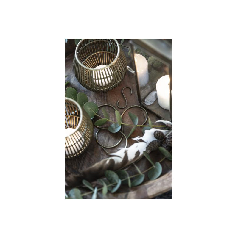 Smukke S kroge i Messing til Ophæng - TILBUD KUN 12,-