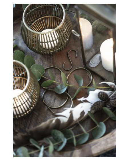 Smukke S kroge i Messing til Ophæng - TILBUD KUN 12,-