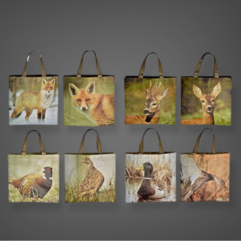 Pose med Gråænder - Lavet af Genanvendeligt Plast