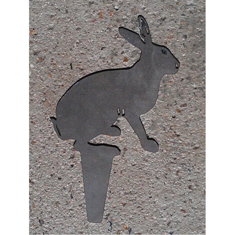 Figur i Jern af Hare - Figurer i Jern i Naturtro Størrelser