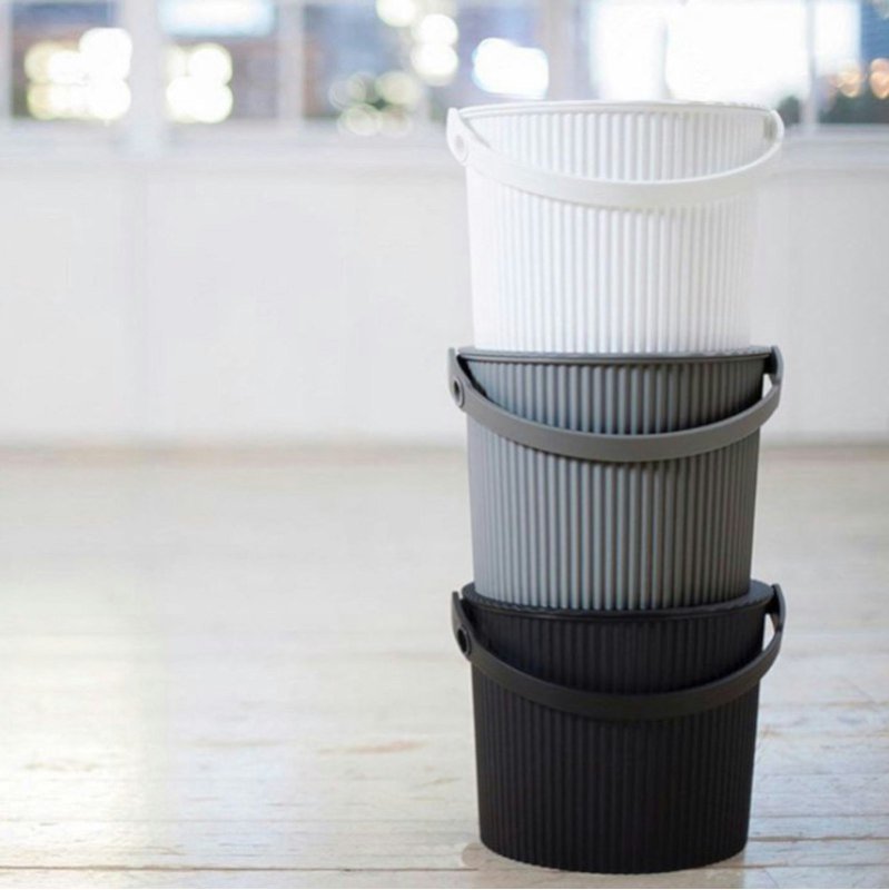 Grå Omnioutil Spande med Låg - Geniale til Affaldssortering